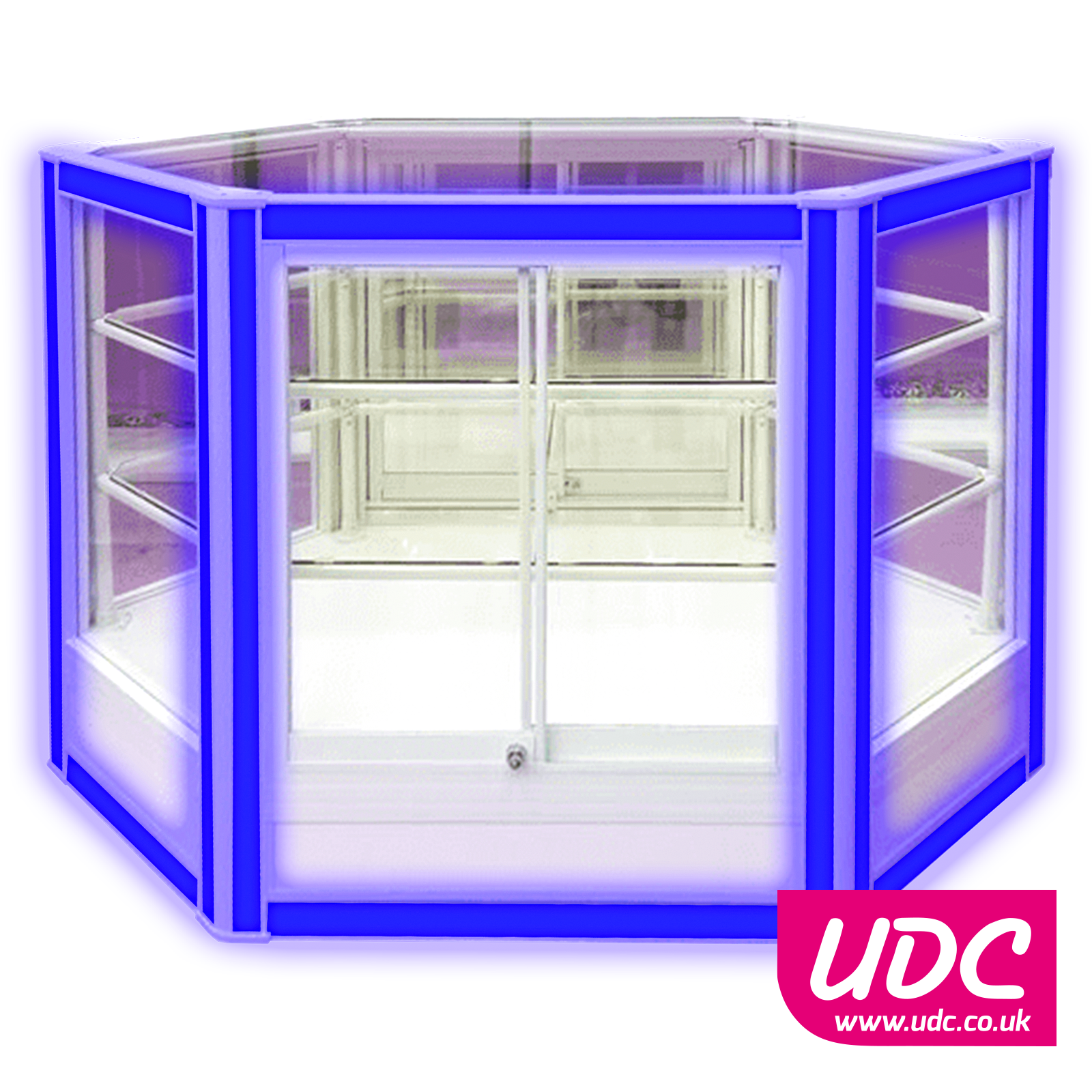6 Sided Corner LED Prize Counter
