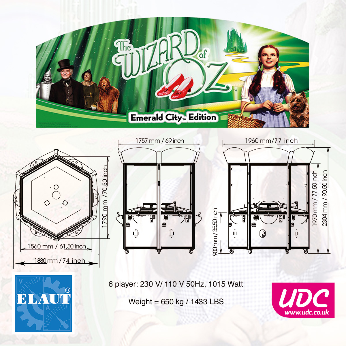 Emerald City Edition 6 Player Pusher