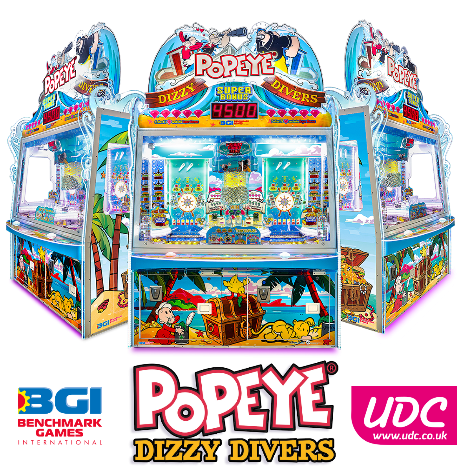 Popeye Dizzy Divers - 2 Player